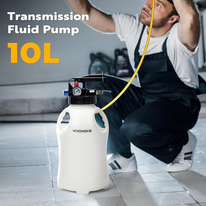 Transmission Fluid Pump 2.6 Gallon ATF Refill Pump System Kit 10L w/ 15 ...