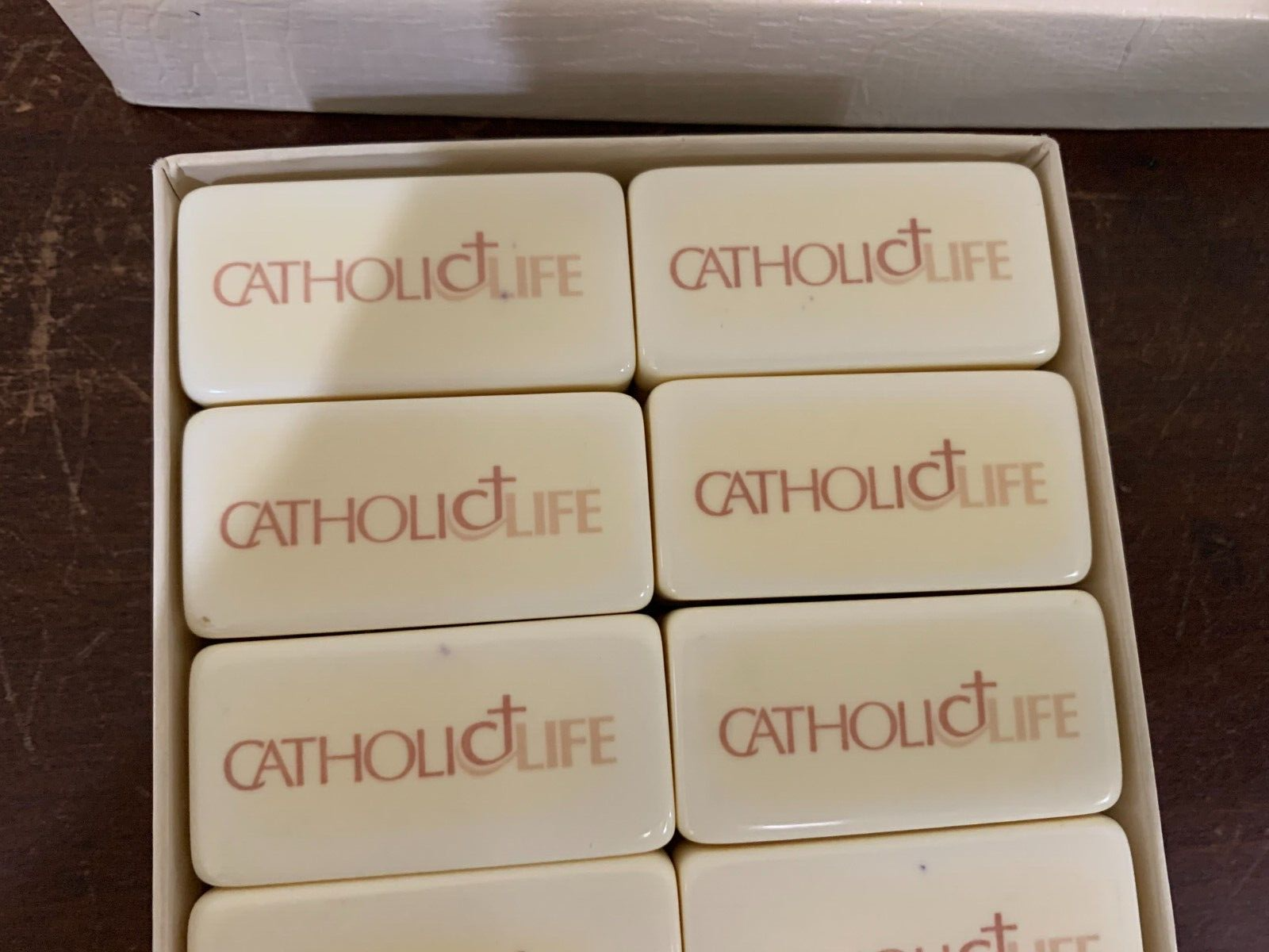 Vintage Puremco Marblelike Dominoes Catholic Life Professional Extra ...