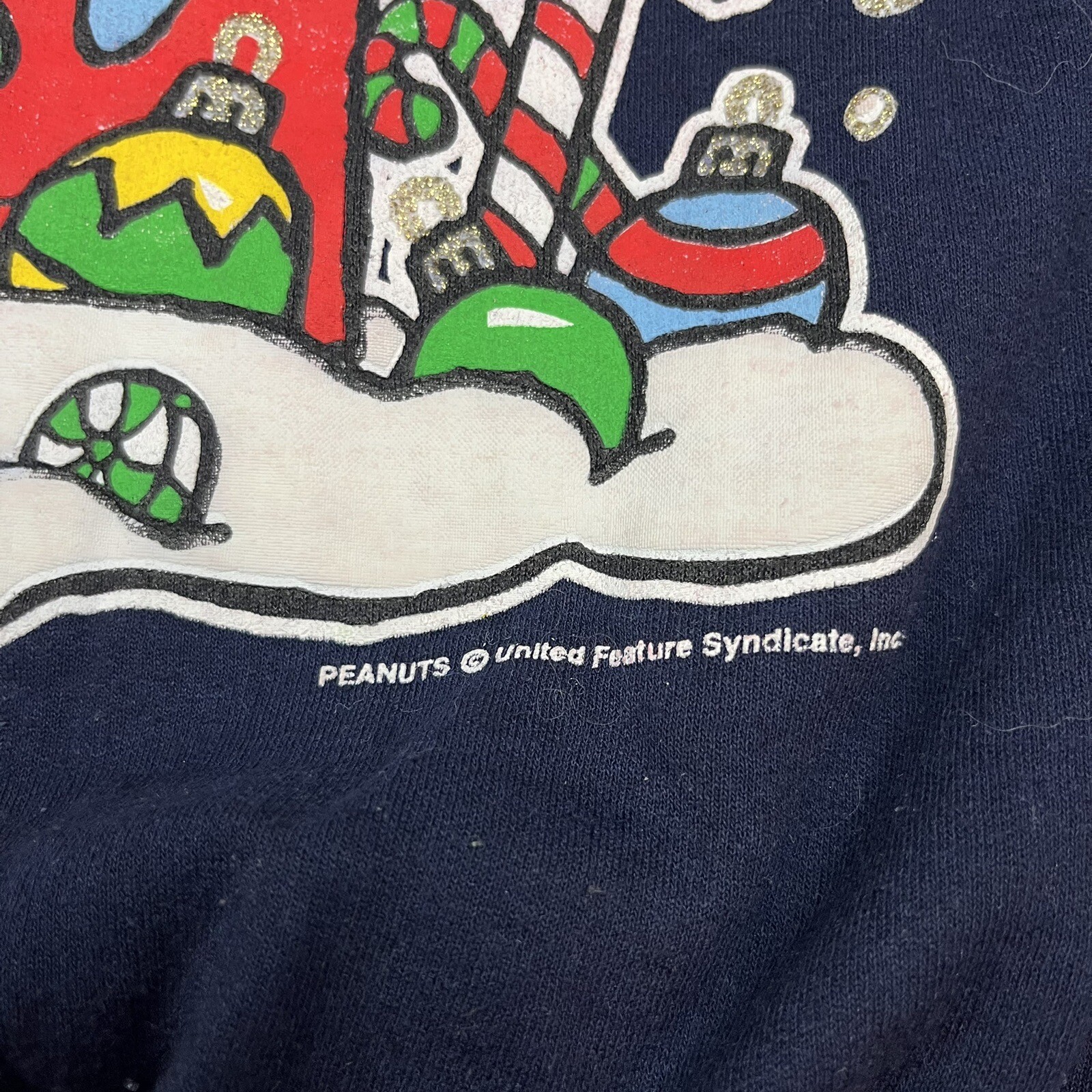 Vintage 90s Peanuts Snoopy Cartoon Christmas Holiday … - Gem