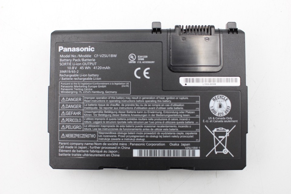 Original Panasonic Long Life Battery for Toughbook CF-33 CF-VZSU1BW LI ...