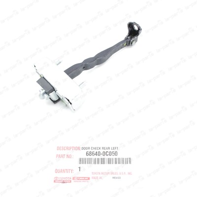 NEW GENUINE TOYOTA 08-21 TUNDRA SEQUOIA LEFT REAR DOOR CHECK 68640 ...