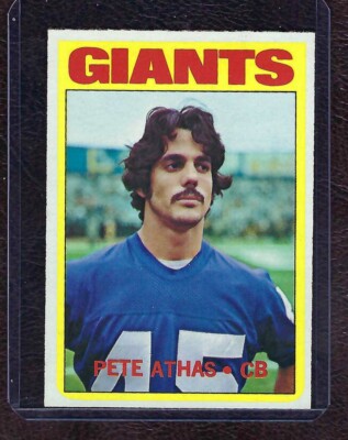 1972 Topps Football Card #48 Pete Athas, New York Giants, NM-MT! | eBay