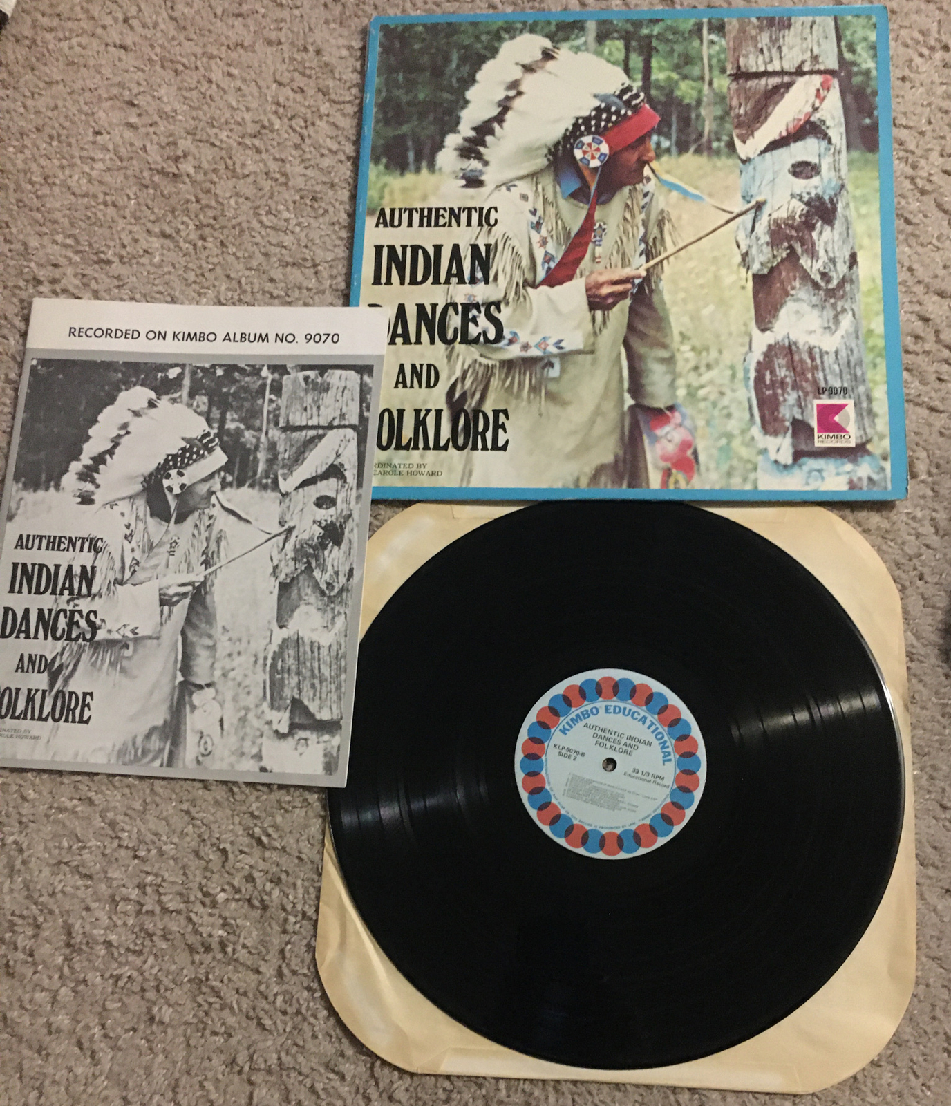 Authentic Indian Dances And Folklore Native American Record 12" 33rpm ...