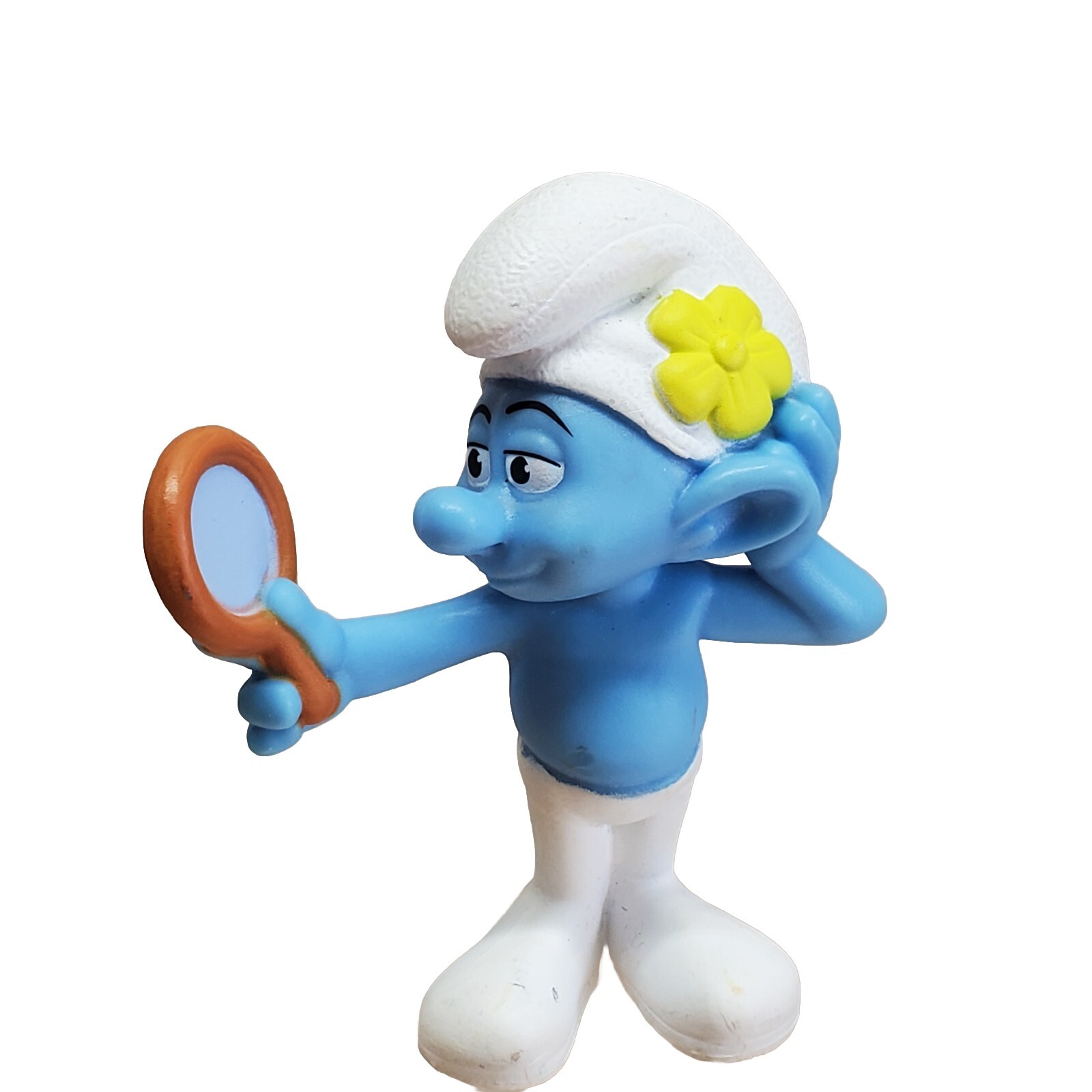 Vanity Smurf Mini PVC Figure Looking In Mirror McDonalds 2011 | eBay