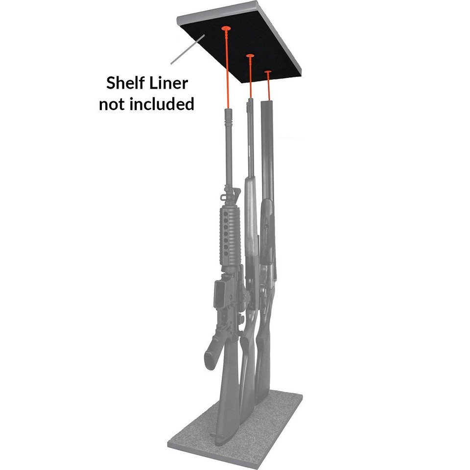Gun Storage Solutions Pack of 6 Rifle Rods Add-On Kit (No Shelf Liner ...