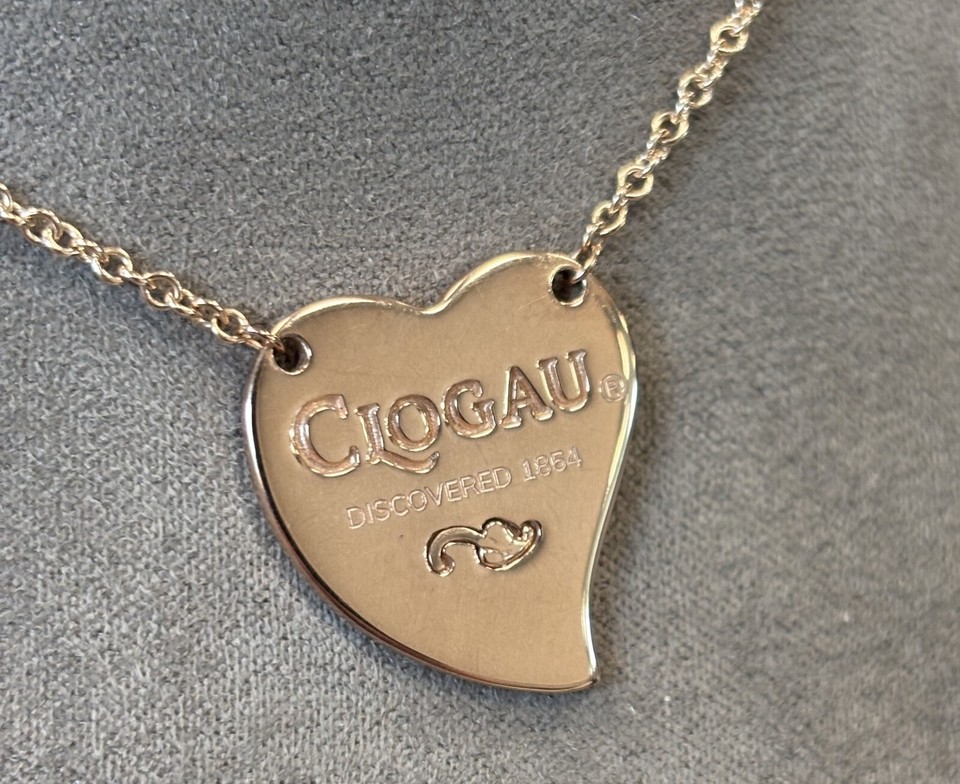 9ct Rose Gold Clogau Signature Heart Necklace 18" Rare | eBay UK