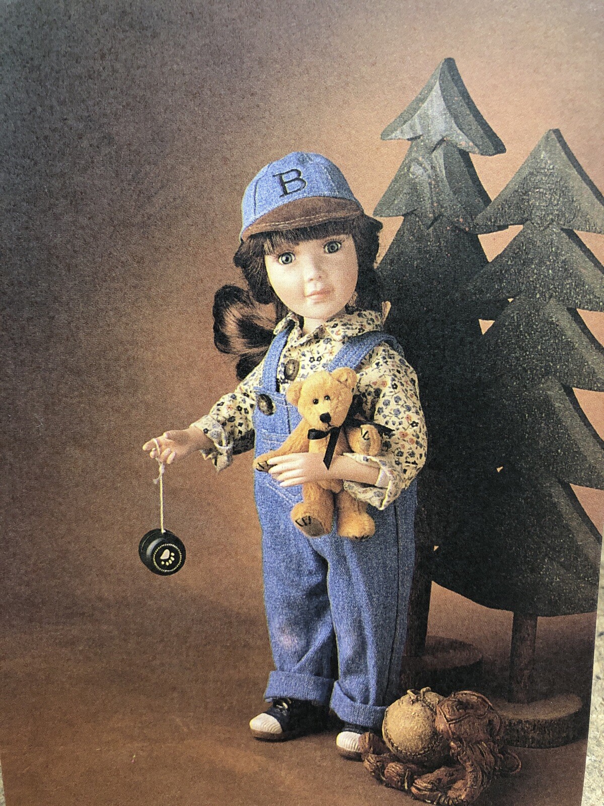 BOYDS YESTERDAY’S CHILD DOLL “PAIGE & SPINNER...AROUND THE WORLD” 1999 ...