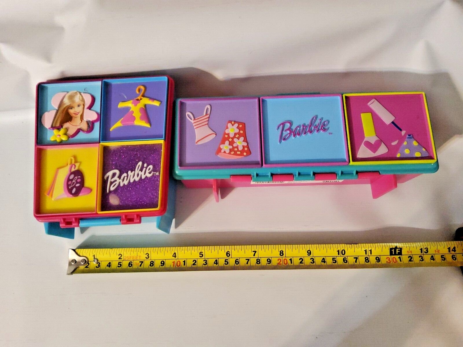 2 Mattel Barbie Petite Accessory Cases by TARA & 1 PVC Small Backpack ...
