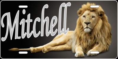 Engraved - Personalized Lion License Plate - Auto Tag | eBay