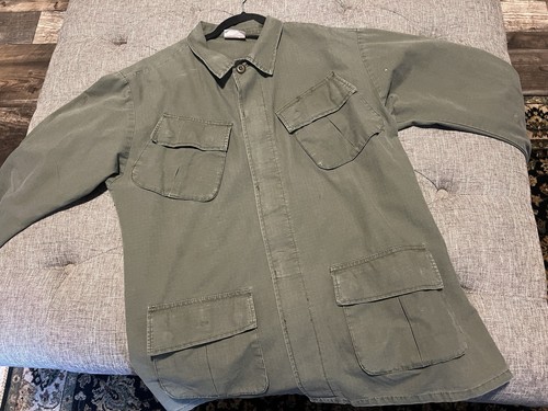 Vintage Rothco B.D.U Military Ripstop Jungle Jacket Medium Regular ...