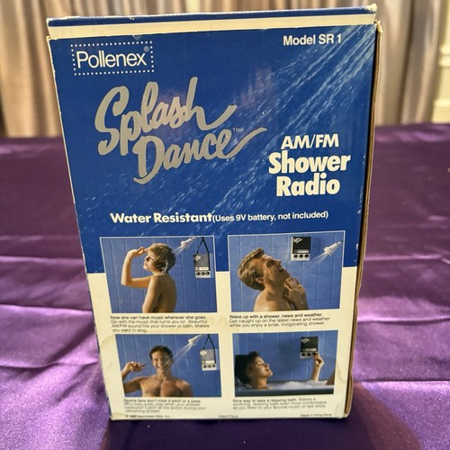 Vintage 1987 Pollenex Splash Dance AM/FM Shower Radio Model SR1 ...