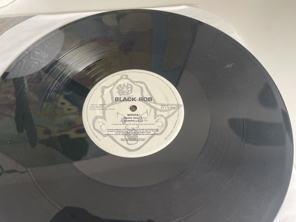 BLACK ROB “Whoa!” Vinyl Record Bad Bod Entertainment 12" Single | eBay