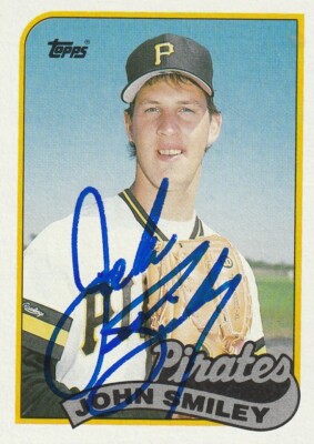 JOHN SMILEY PITTSBURGH PIRATES SIGNED 1989 TOPPS CARD #322 | eBay