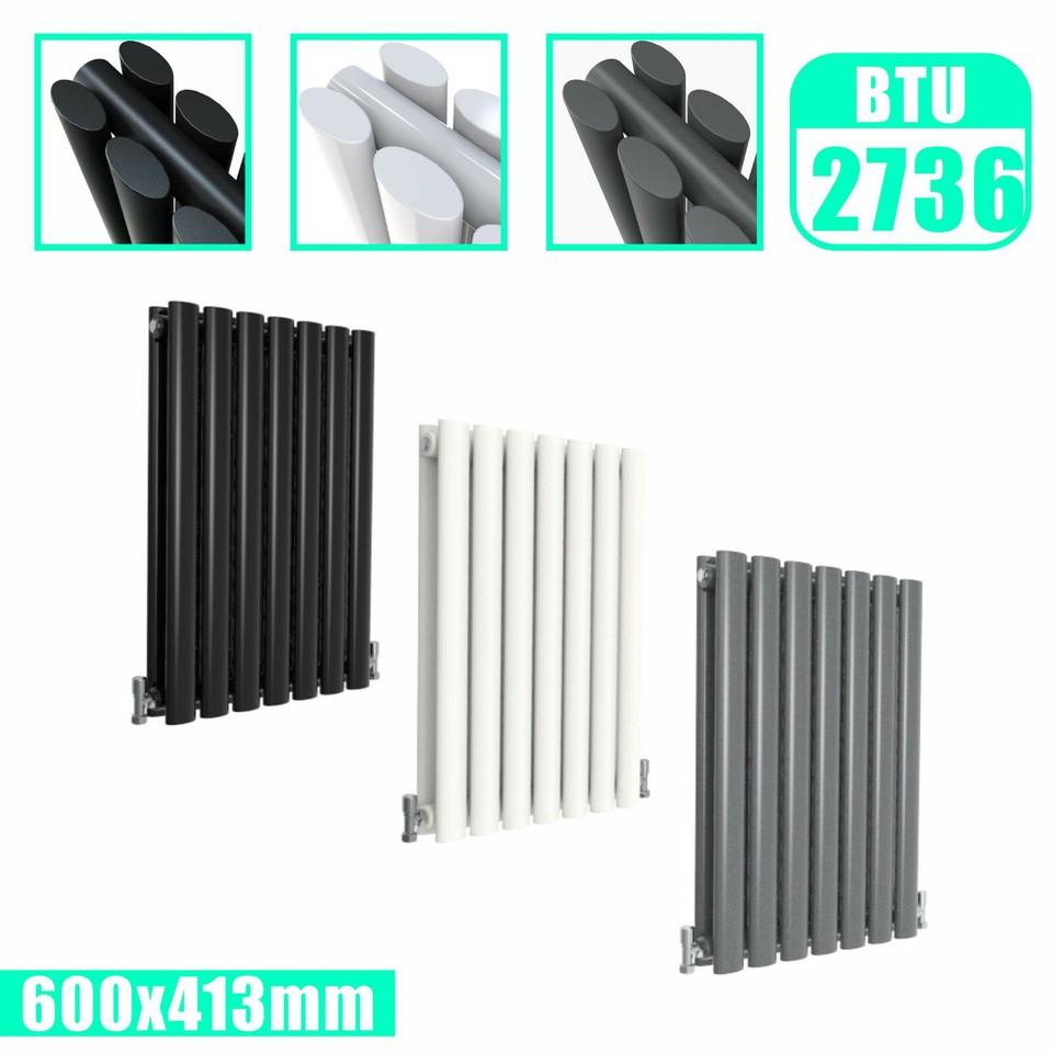 Flat Panel Oval Column Horizontal Vertical Designer Radiator Central ...