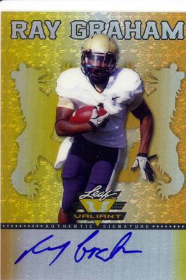 ray graham rookie rc draft auto autograph pittsburgh pitt panthers ...