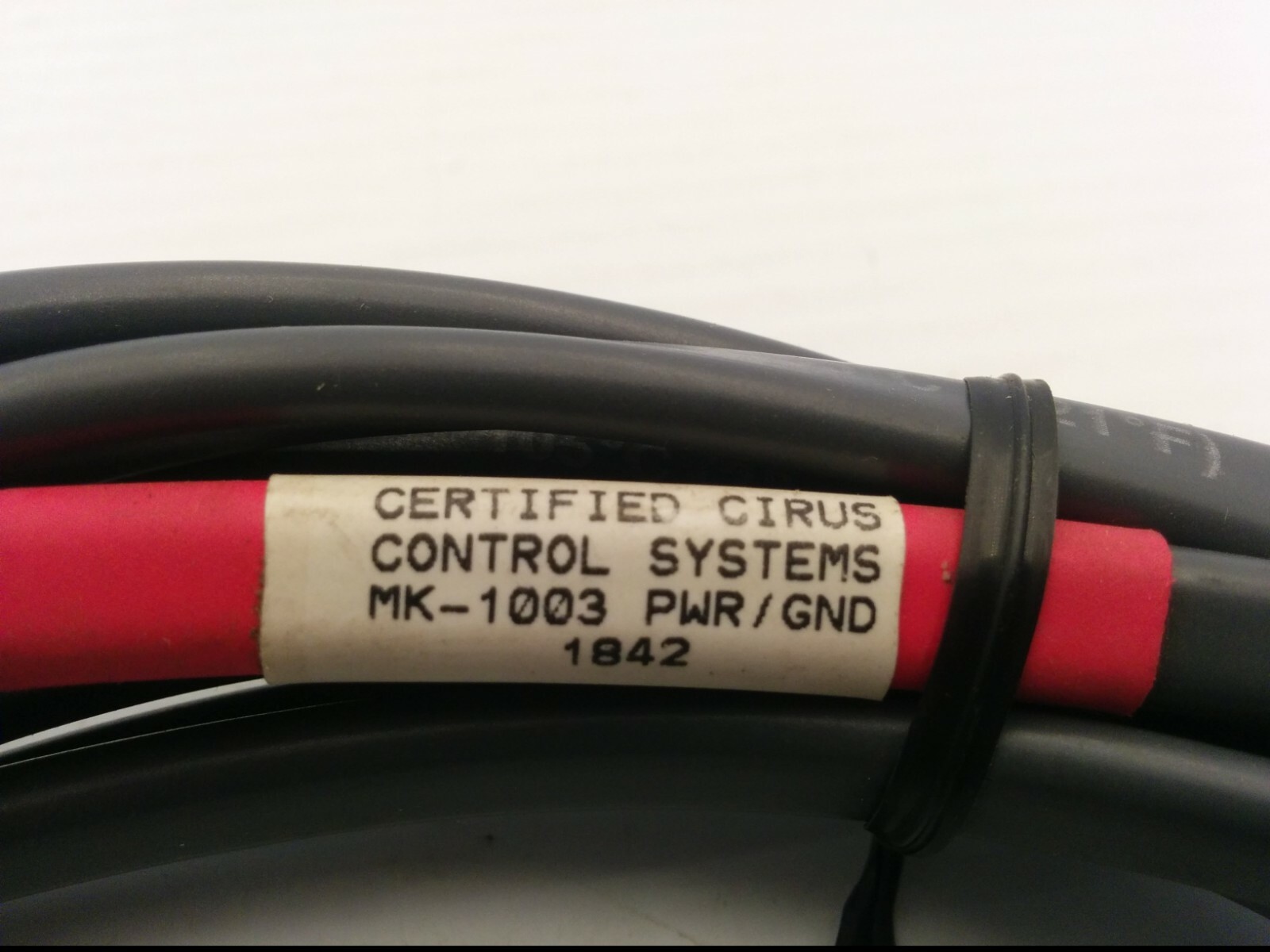 CIRUS CONTROLS MK-1003 CABLE CORD CONNECTOR, PWR/GND 1842, 11 FT CABLE ...