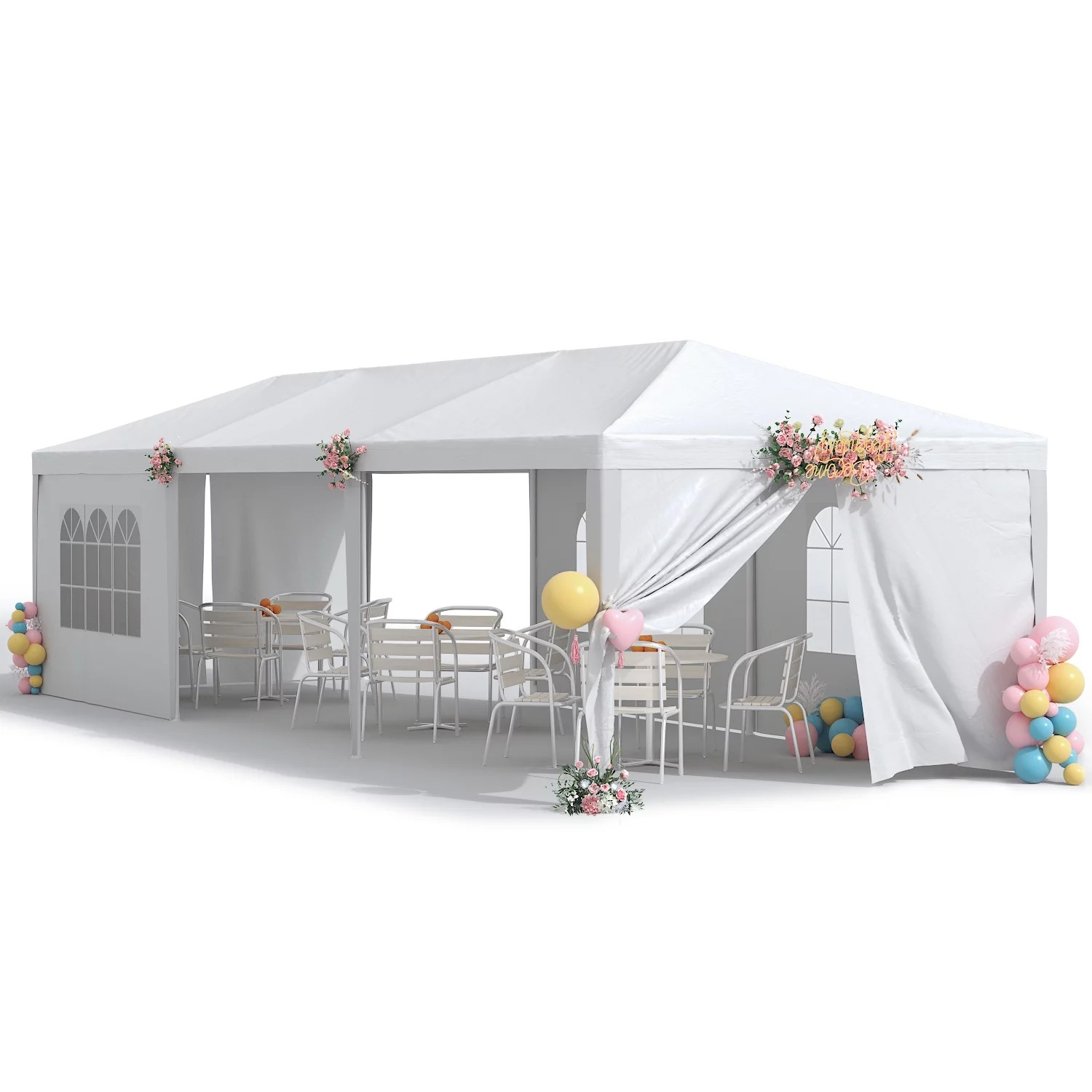 Carpa Kiosko Toldo Para Fiestas Exteriores Tienda De Boda 10x30 Pies ...