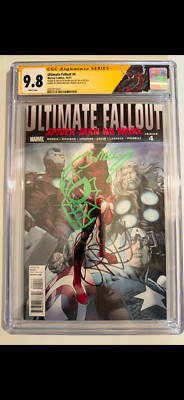 Ultimate Fallout #4 1st Print CGC 9.8 1st App Morales SS Sign & Sketched!🔥 | eBay