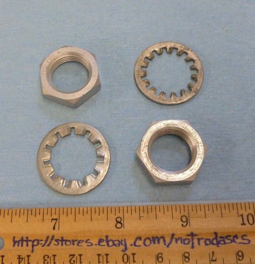 2 SETS Aircraft Engine Control Aluminum Mounting Nuts & Lock Washers | eBay