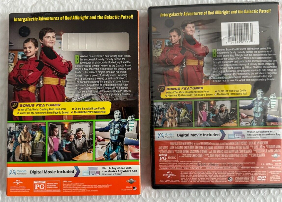 Aliens Ate My Homework (DVD) New & Sealed w/Bonus Features and slip ...