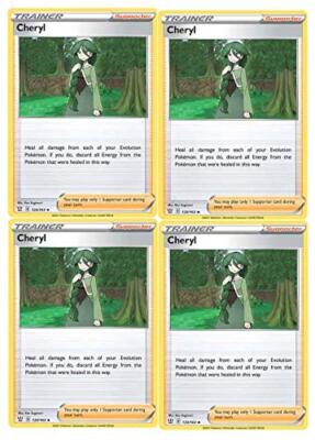 Cheryl 123/163 - Battle styles x4 Supporter Pokemon Trainer Card ...