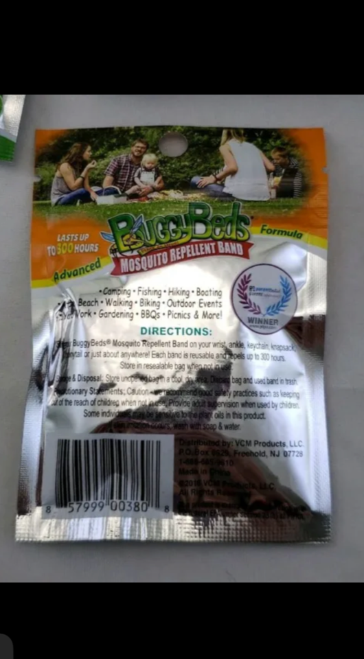 25 Pack - Buggy Beds Mosquito Repellent Wristbands Random Color Lot ...