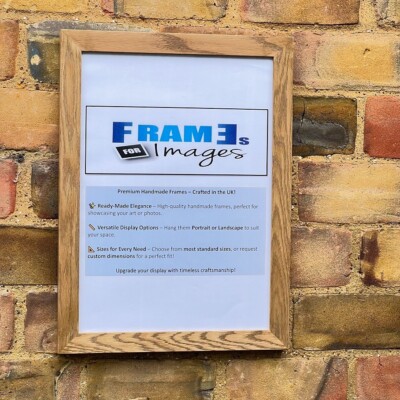 Handmade Oak Picture Frame Real Wood Photo & Poster Frame | eBay UK