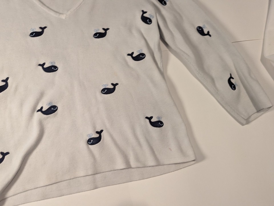 Eagle's Eye Whale Sweater Size M Medium - Hipster Emo Scene Wear ...