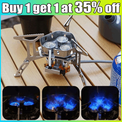 Portable Compact Gas-Burner Fishing Outdoor Cooking Camping Picnic Cook ...