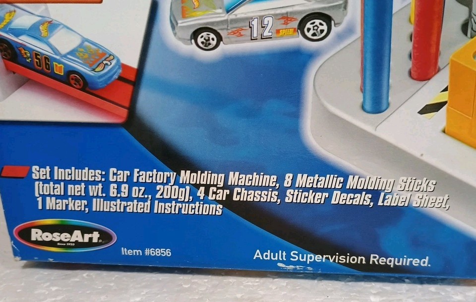 RoseArt Mattel Hot Wheels Car Factory Mold Set Vintage 2001 Open Box ...