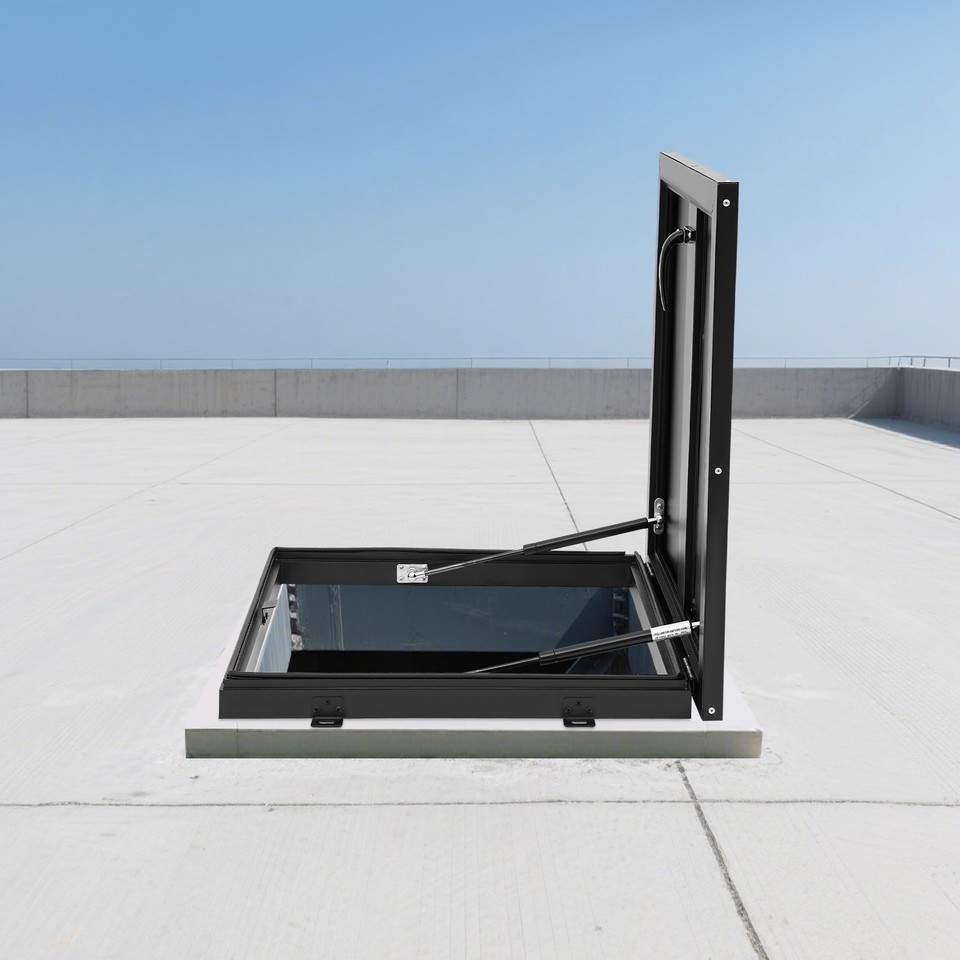 Roof Hatch, Roof Security Door, Roof Access Hatch Modern Square Black ...