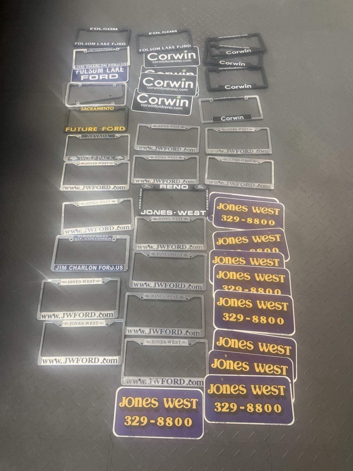 Lot Closed Ford Dealer License Plate Frames Reno, NV FREE SHIPPING! | eBay