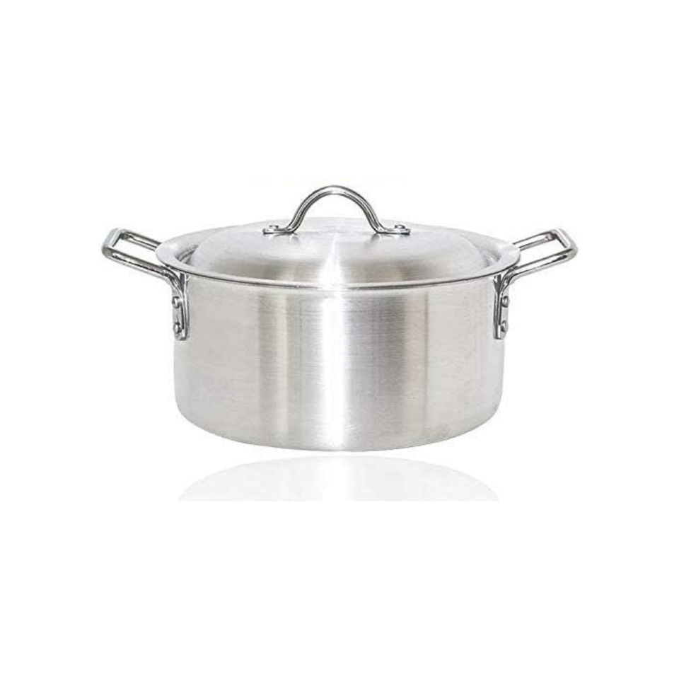 Mastercook Heavy Duty Aluminium Casserole Stockpot Pan Pot Dish with ...
