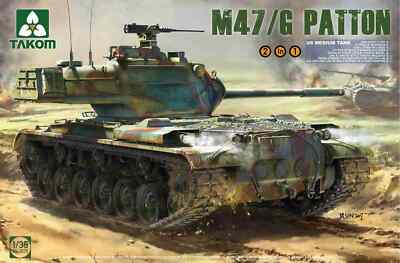 Takom 1/35 US Medium Tank M47/G 2 in 1 Plastic Model Kit | eBay Australia