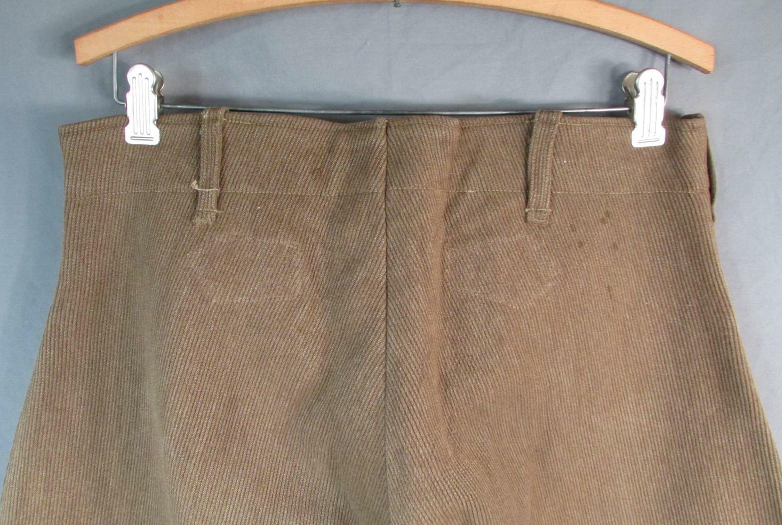 Vintage 1910s Wool Whipcord Riding Pants WWI Military Breeches Calvary ...