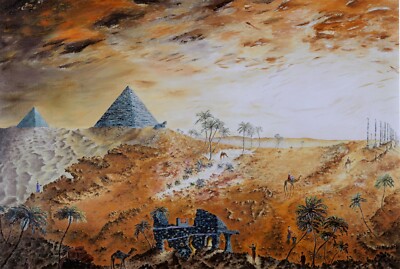 17.5x12 Giclee Print Signed, Eternity the Pyramids of Egypt Richard ...