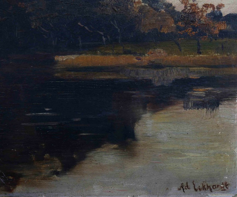 Adolph ECKHARDT (1868-C.1914) Landscape German School Hamburg Germany ...