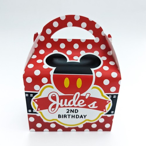 Mickey Mouse Personalised Children Party Boxes Gift Favour | eBay UK