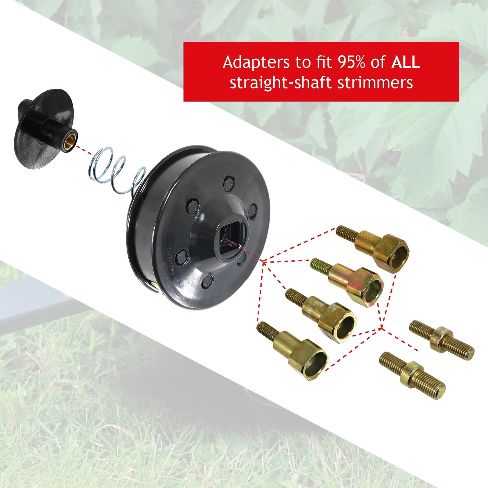 UNIVERSAL Strimmer Head Manual Feed Spool Line Bolts Dual Trimmer ...