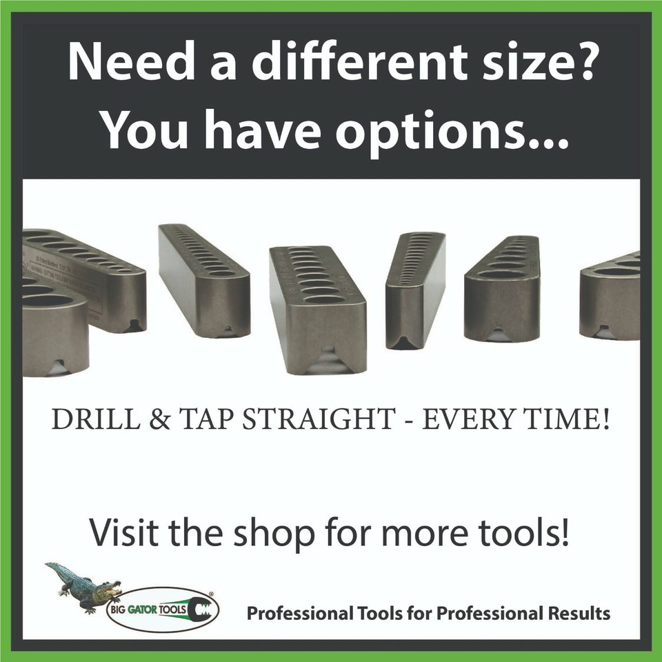 Big Gator Tools - STD3000DGNP - Drill Bit Jig - V-DrillGuide Drilling ...