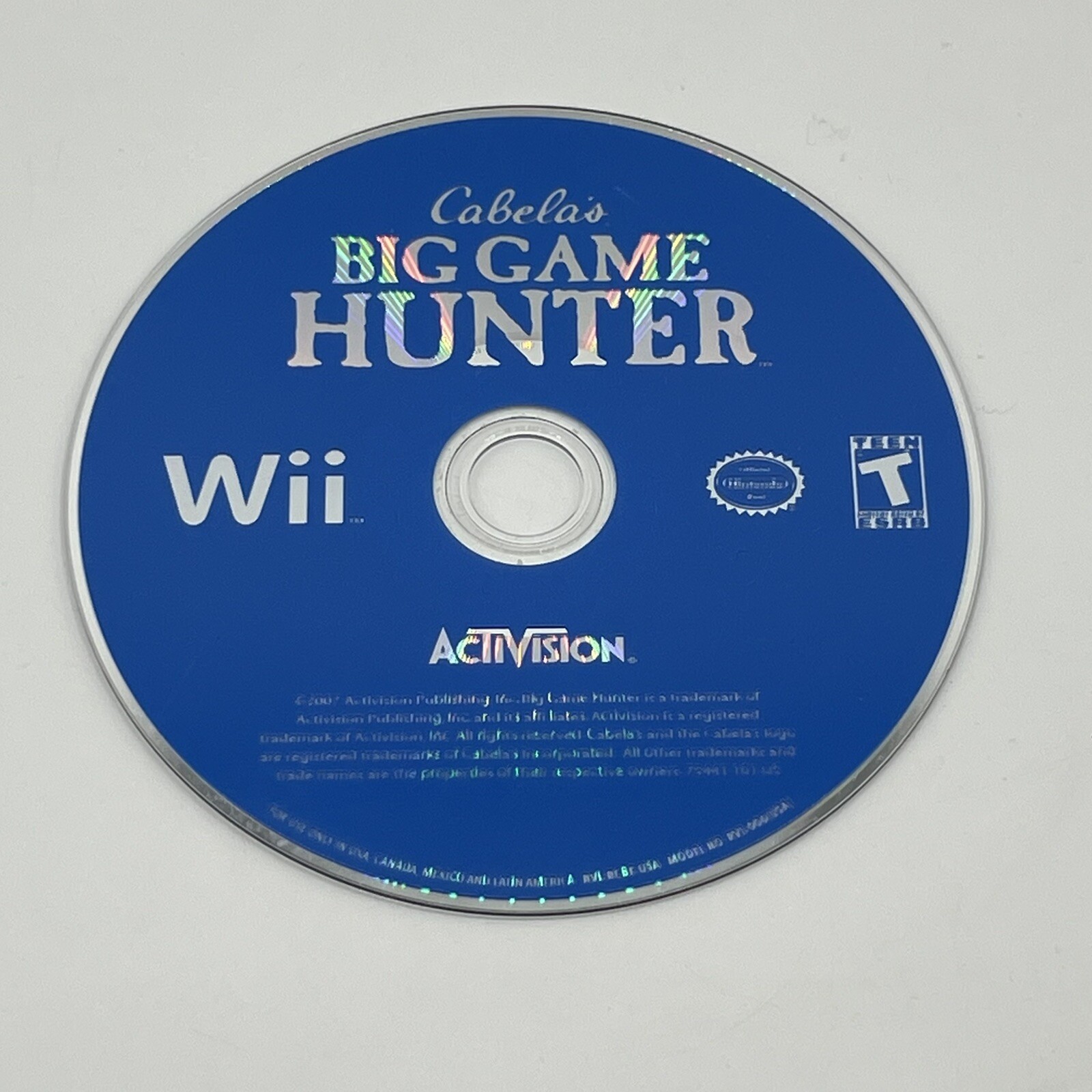 Nintendo Wii Cabela’s Big Game Hunter Authentic Tested & Working Disc ...