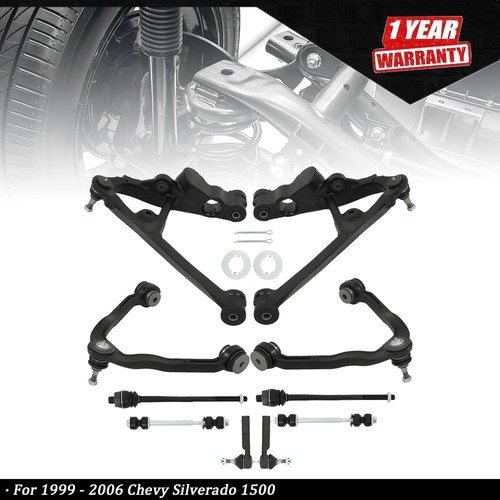 10pc For Chevy Silverado 1500 4WD 1999 - 2006 Front Upper Lower Control ...
