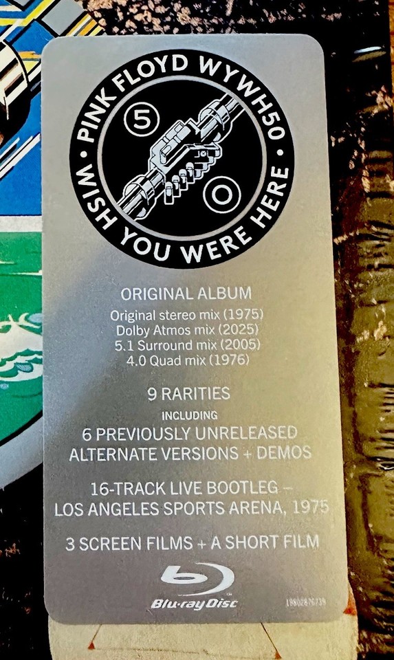 Pink Floyd - Wish You Were Here, 50th Anniversay Blu ray (Atmos, Quad ...