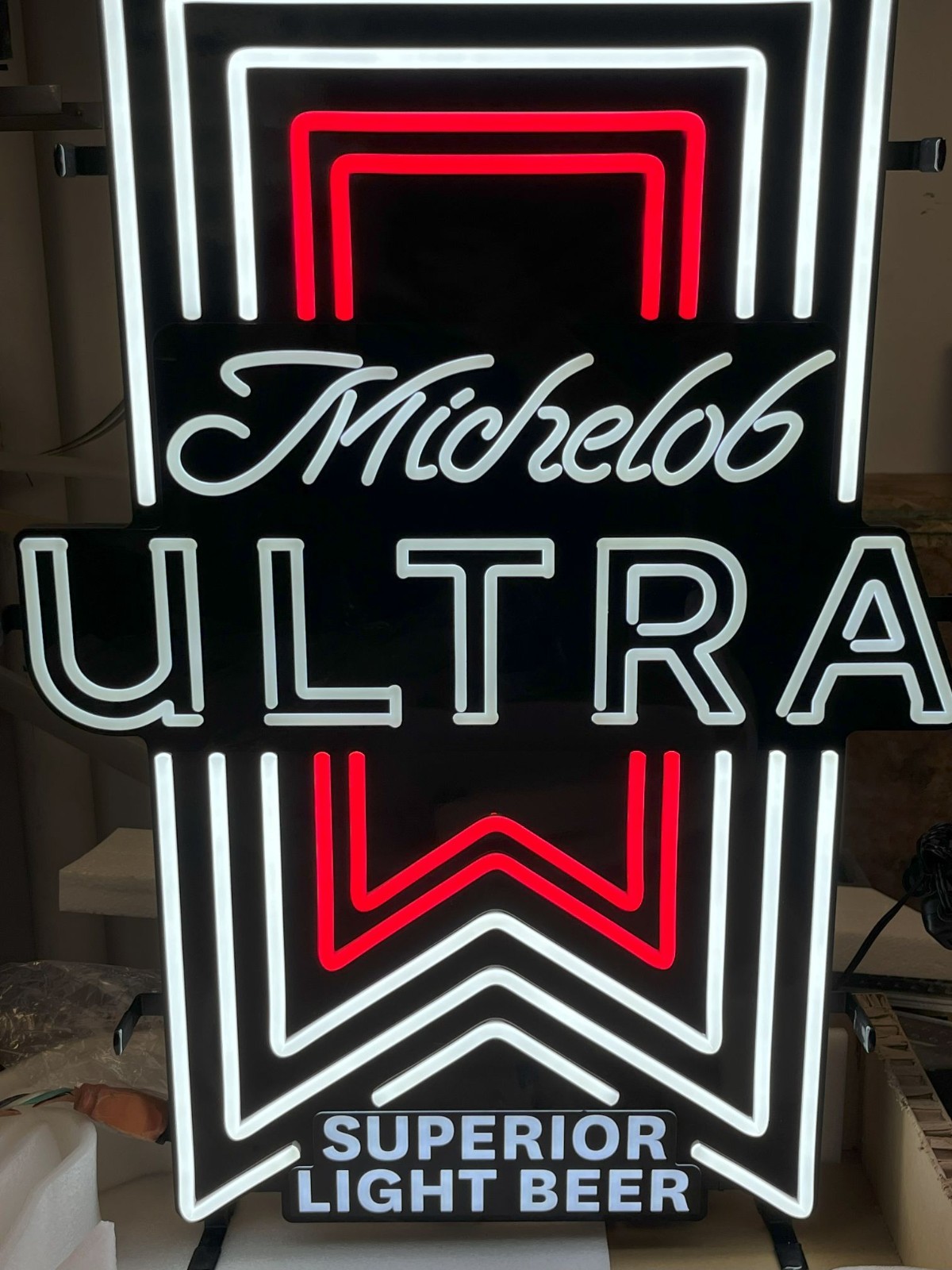 Michelob Ultra Beer Light Up LED Sign Game Room Man Cave Bar Pub 36X26 ...