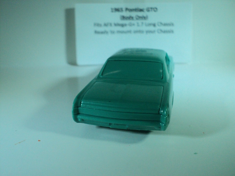 HO scale Slot Car Custom Resin body Teal 1965 Pontiac GTO Fits AFX Mega ...