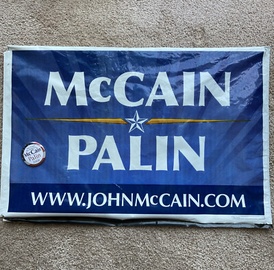 McCain Palin 2008 Yard Sign and Pin | eBay