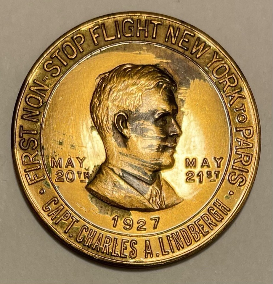 Charles Lindbergh 'Lucky Lindy' Coin Spirit of St. Louis 1927 | eBay