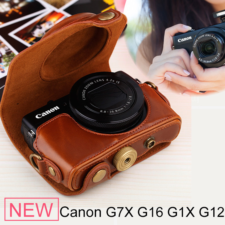 Canon Powershot G1X G11 G12 G15 G16 G7X G9X G5X PU Leather Bag Case ...