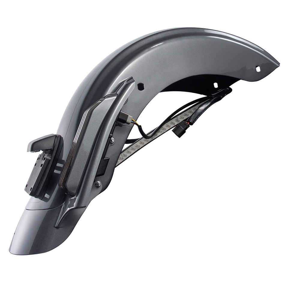 Charcoal Pearl CVO Rear Fender System Pinstripes For 14+ Harley FLHR ...