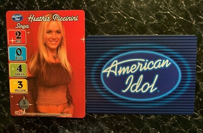 American Idol HEATHER PICCININI Season 3 SINGER CARD Made in the USA | eBay
